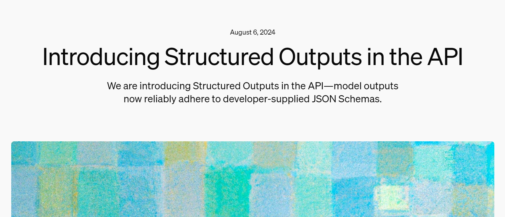 OpenAI API Structured Outputs 구조화된 출력 기능 추가 - 김플닷넷